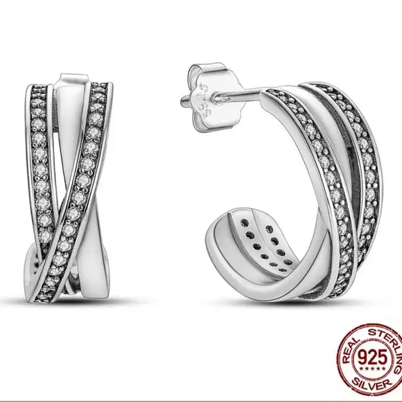 Jewelry | Asymmetrical Earrings Trendy Sterling Silver 925 Original ...